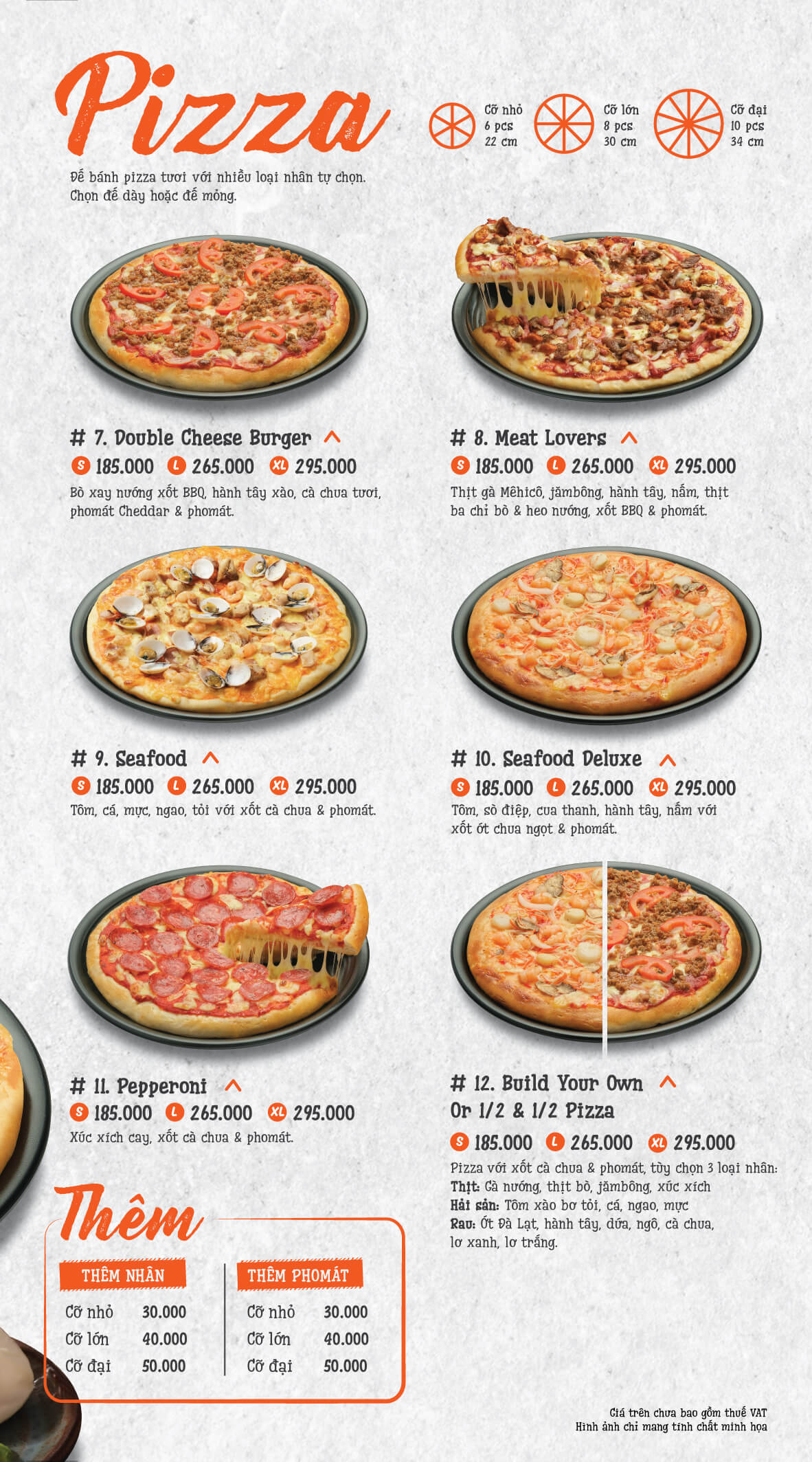 Menu Al Fresco's Hà Nội